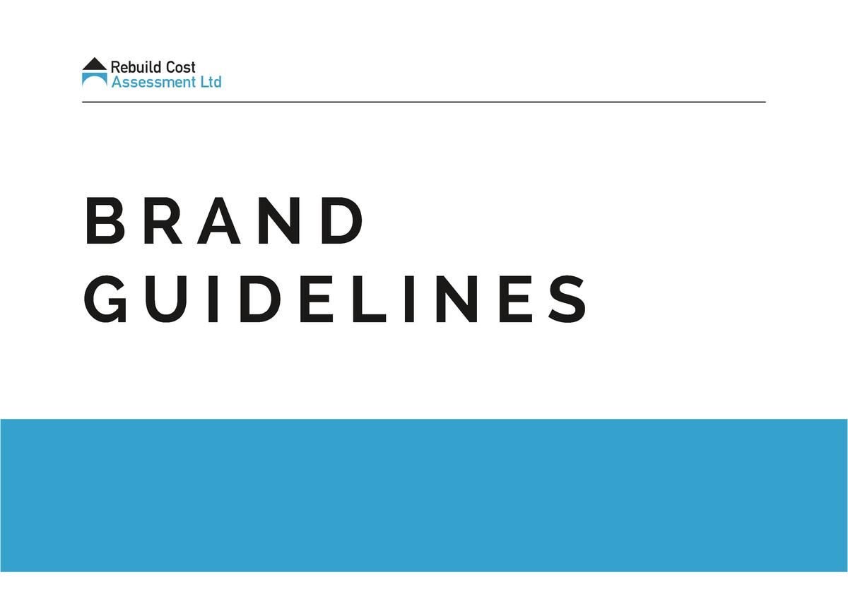 Brand Guidelines - Rebuild Cost